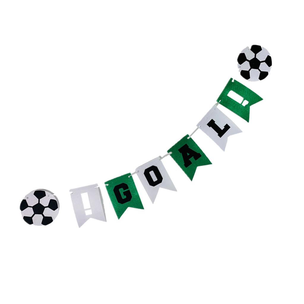 Football Themed Goal Bunting Banner Garland Party Sports Decoration ...