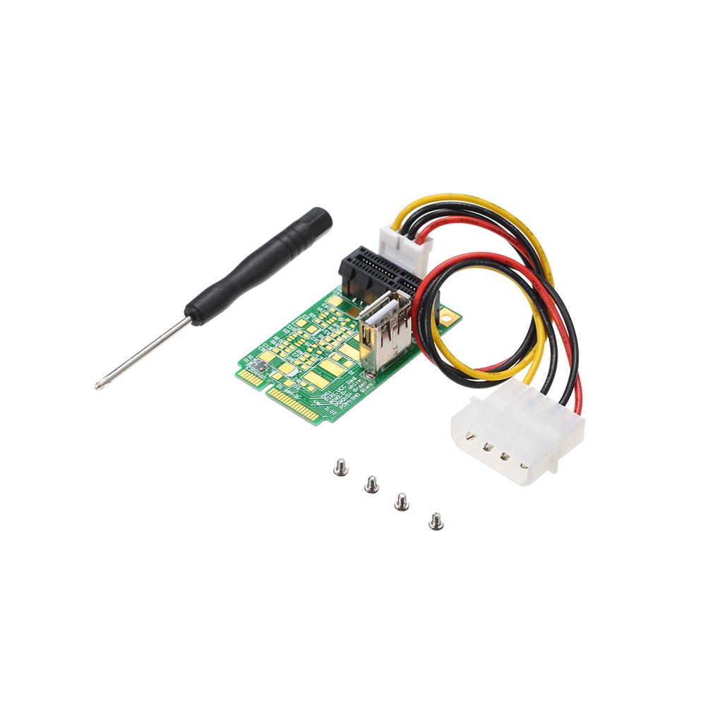 Mini PCIe To PCI Express 4x 8x 16x Slot Riser Card Adapter Converter ...