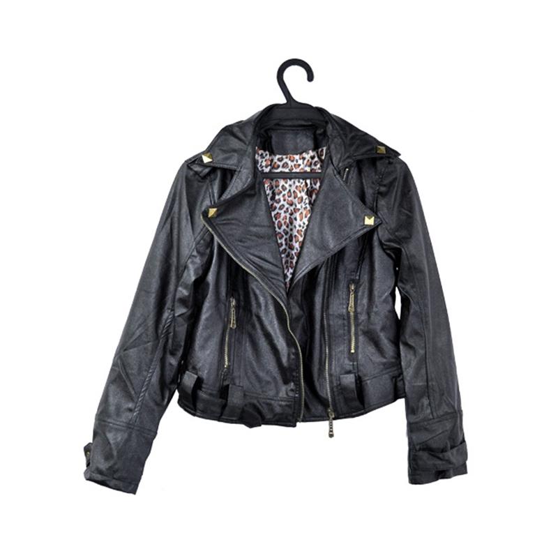 Casual Women"s Girls Cool Stylish ZIP UP Faux Leather Biker Short Black ...