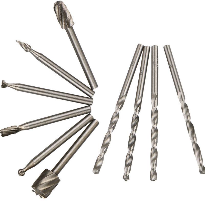 Buy Dremel Rotary Multi Tool Cutting Guide HSS Router Drill Bits Set ...