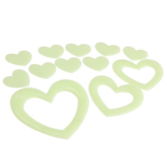 Cheap Love Heart Glow in the Dark Luminous Fluorescent Plastic Home ...