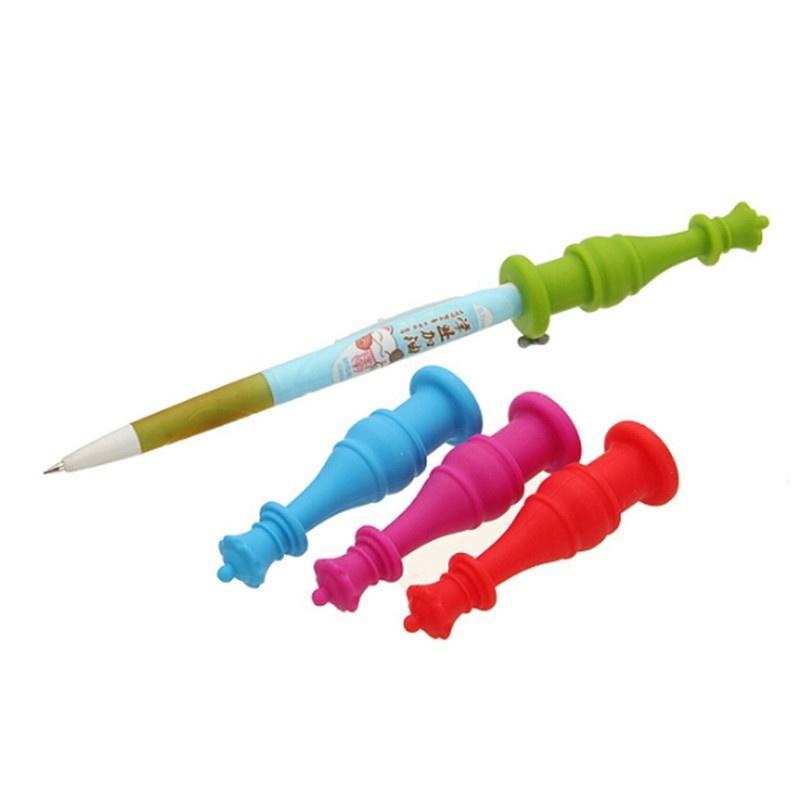 Buy Children Silicone Pencil Topper Pen Cap Chewable Bpa-Free Teething ...