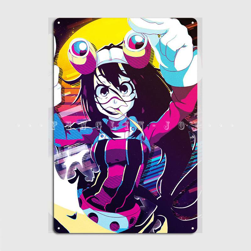 Tsuyu Asui Froppy Metal Sign Cinema Garage Party Printing Plaques Tin ...