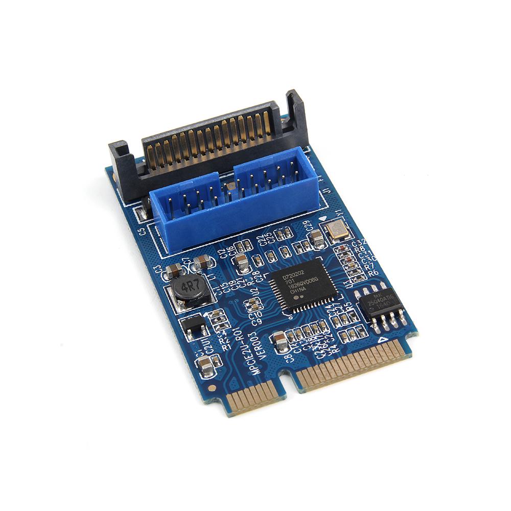 MINI PCI-E - USB3.0 Adaptör Kartı Mini PCIE - 20Pin/19Pin Genişletme Kartı uygun fiyatlı satın ...