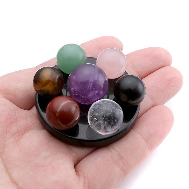 7 Chakra Ball Reiki Seven Star Array Healing Home Office FengShui ...