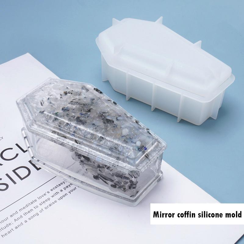 Buy Pdtoweb DIY Coffin Storage Box Silicone Mold Handmade Epoxy Casting ...