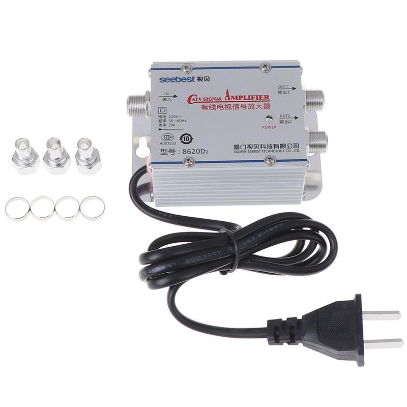 Buy Standard AC 20DB Signal Booster Amplifier Cable TV/UHF/VHF/FM ...