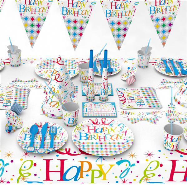 Buy Disposable Theme Party Birthday Party Tableware Supplies Set ...