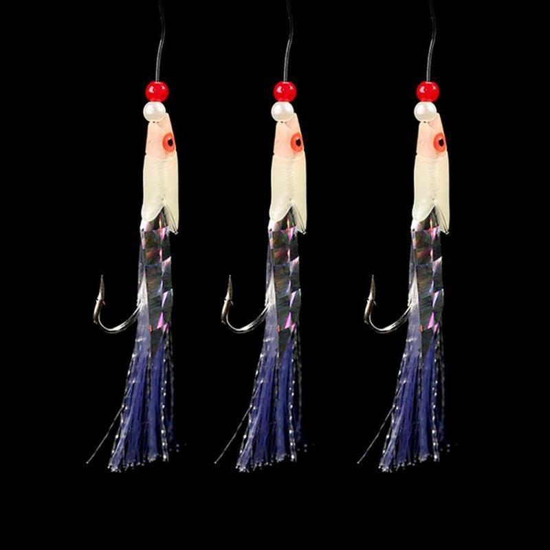 Buy 1Bag Small Hook Fish Skin String Hook Fishing Tackle For Swivel ...