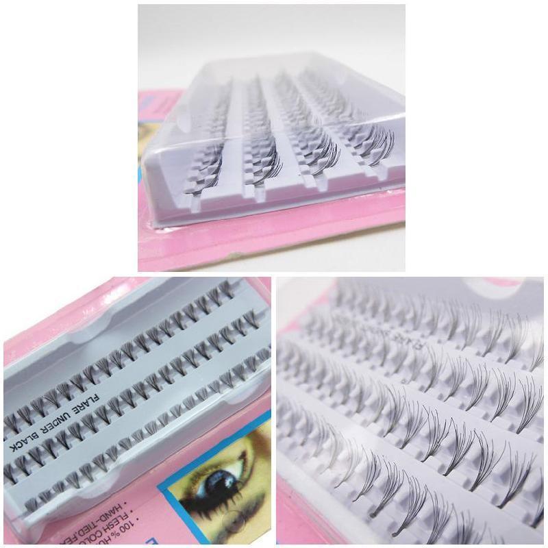 60 Eyelashes Lashes False Tools Individual Corner Stand Flare Beauty ...