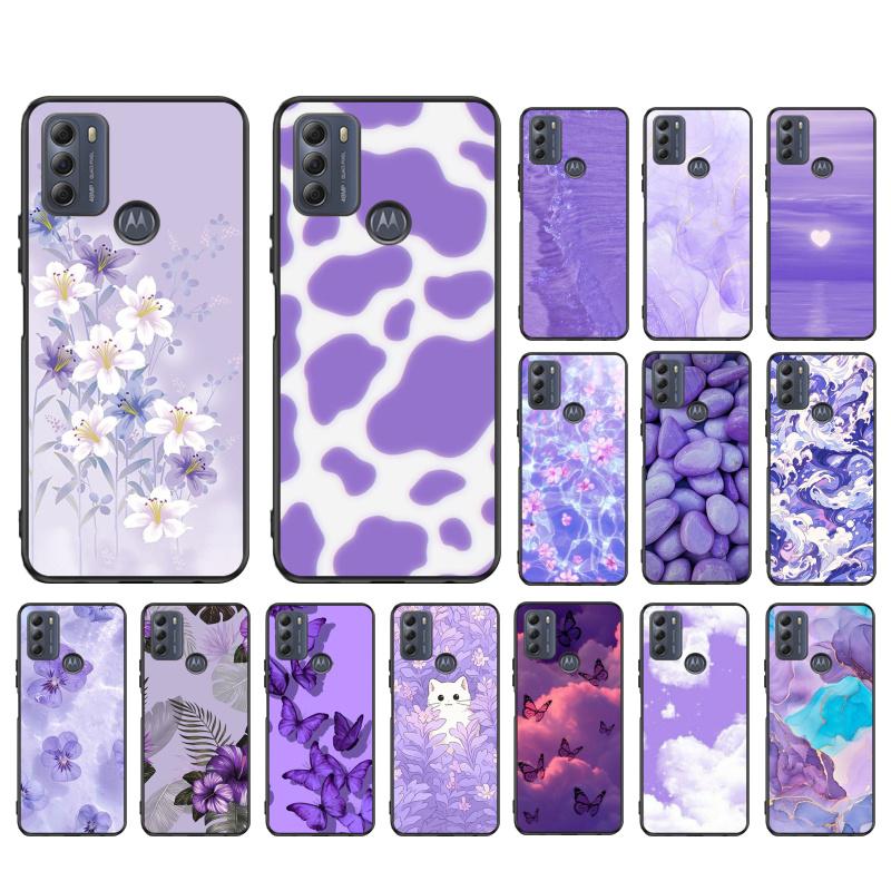 Cheap Purple Aesthic Phone Case For Moto G84 G22 G32 G42 G52 G62 G53 ...