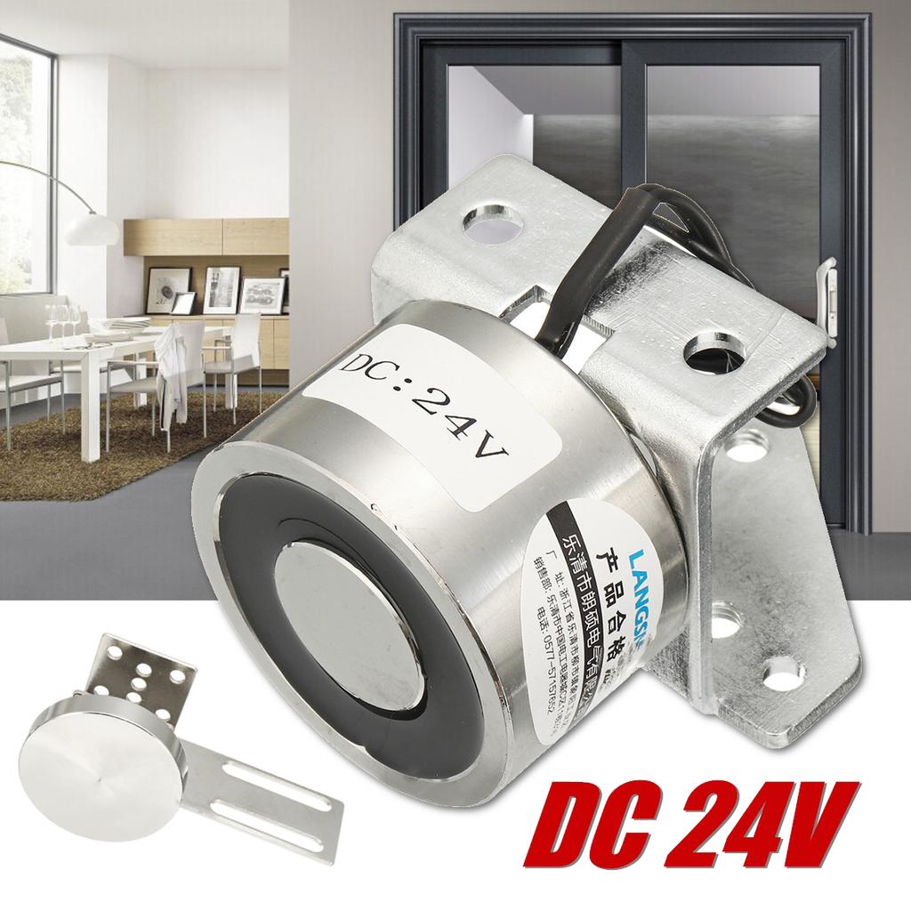 Buy 24V 50Kg Electric Magnetic Screws Auto Door Lock Gate Door Access ...