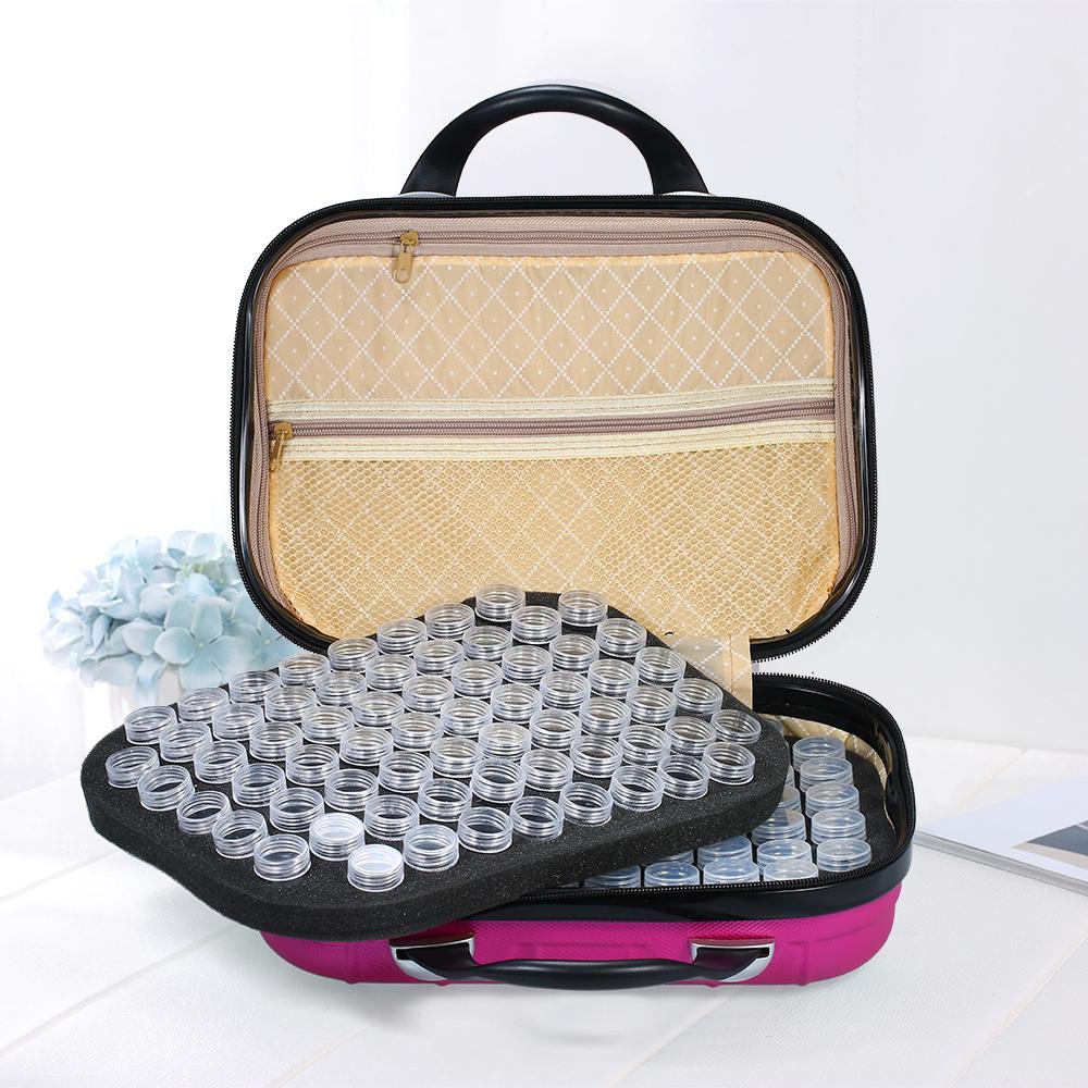 Buy Extra Large Diamond Storage Box Shockproof with 132 Plastic Clear ...