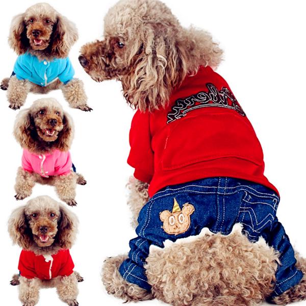 Buy Pet Garments Cotton Wool Thermal Dog Clothes Pet Sanitary Garments ...