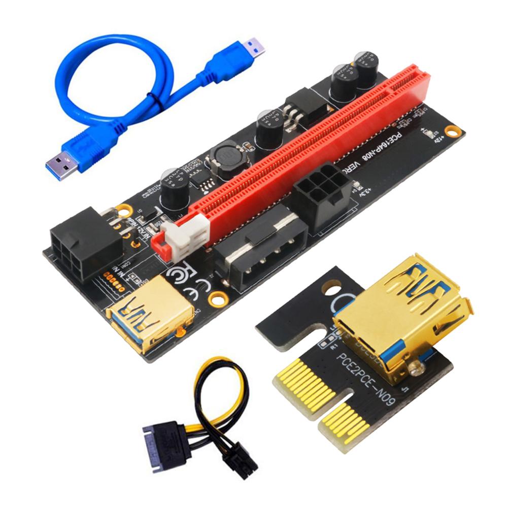 PCI-E Riser Card Graphics Card Extender PCI Express 1X to 16X GPU ...
