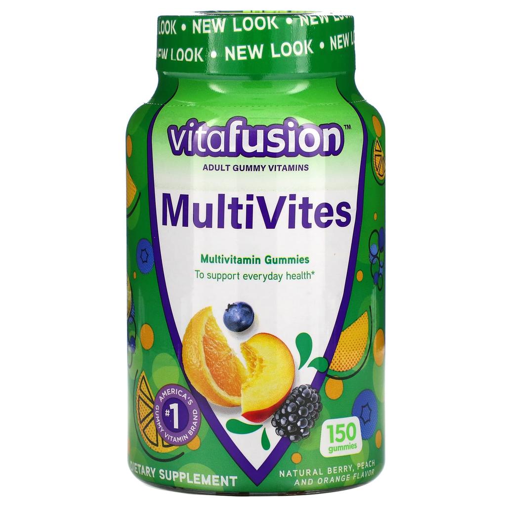 Buy VitaFusion, MultiVites, Multivitamin Gummies, Natural Berry, Peach ...