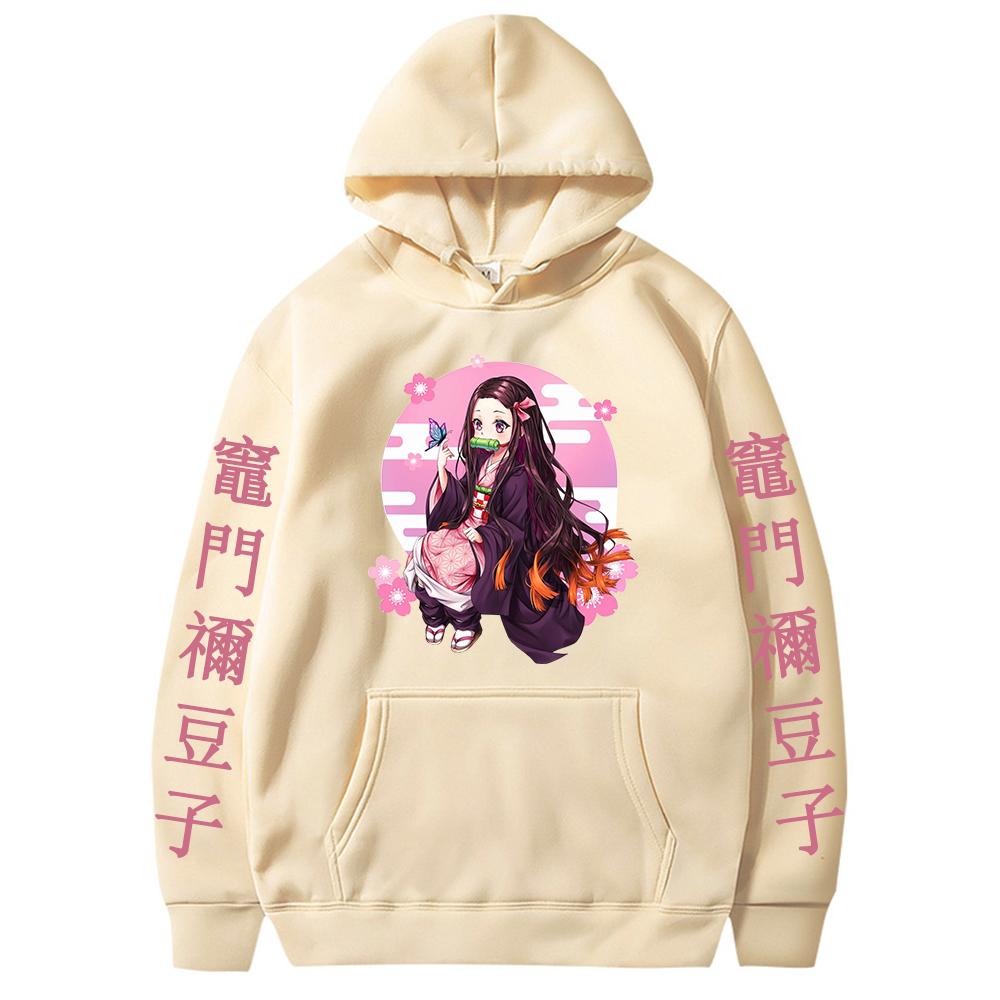 Demon Slayer Kamado Nezuko Hoodie Sweatshirt Anime Kimetsu No Yaiba ...