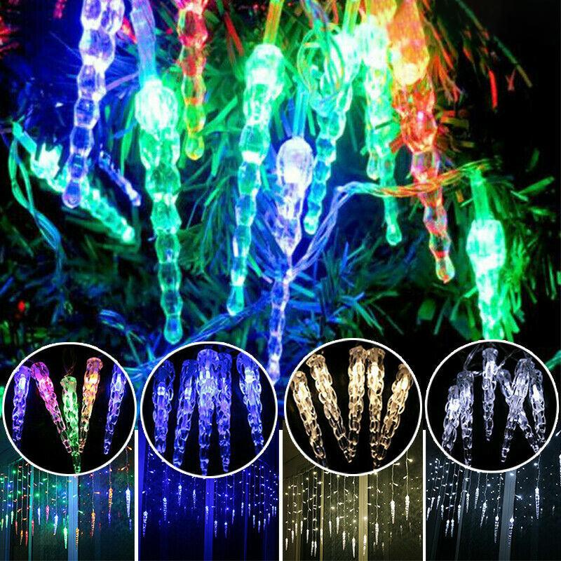 Buy 40LED Frozen Icicle String Fair Lights Decor Christmas Garden ...