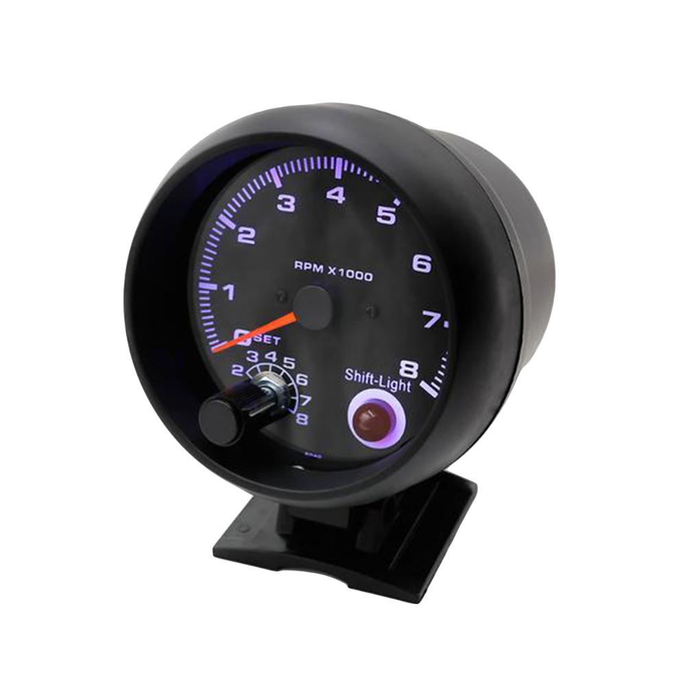 Buy Car Universal Meter White Light Turbo Boost Gauge 3.75 Inch 0-8000 ...