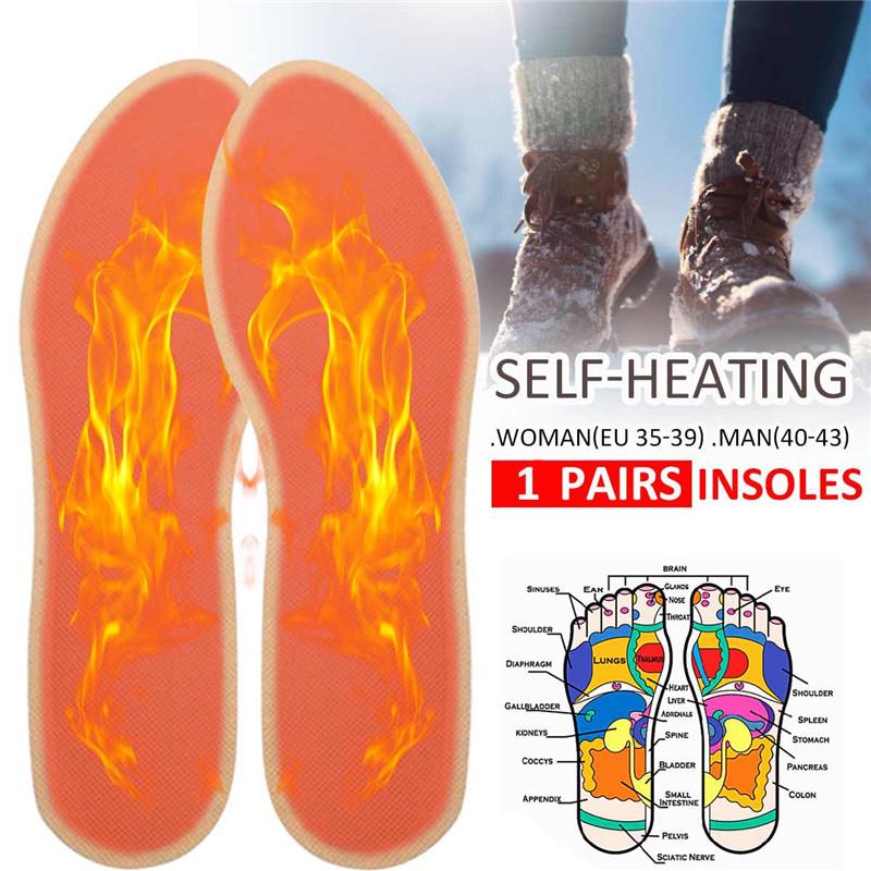 Buy Winter Women Men Self-Heating Insole Heated Shoe Insole at ...