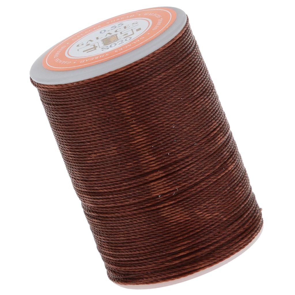 Buy 2 Pieces Leather Craft Handwork Sewing Round Waxed String Thread ...