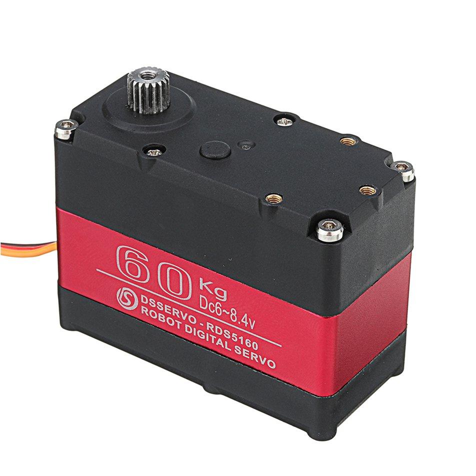 Buy Dsservo 60Kg Robot Servo Rds5160 High Torque Servo 60Kg Metal Gear ...