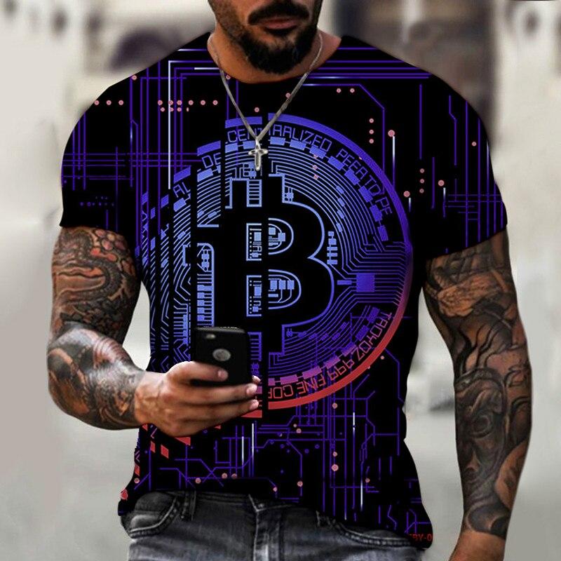 Buy 2021 Fashion Summer Men 'S Cryptocurrency B Bitcoin Btc T -Shirt ...