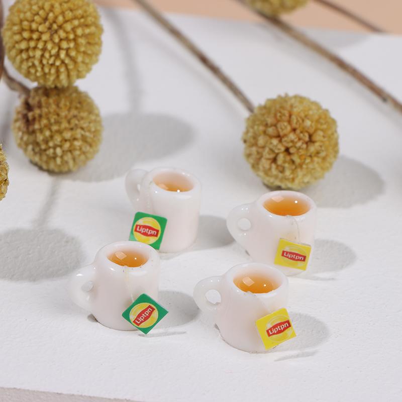 Buy 2Pcs Miniature Dollhouse Coffee Cup Kitchen Food Drink Decors Dolls ...