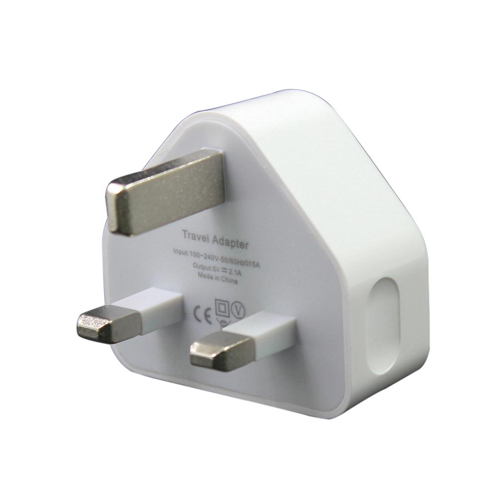 Mini 2A 5V Charging UK Quick Plug Dual Ports USB for Charger Tablets ...