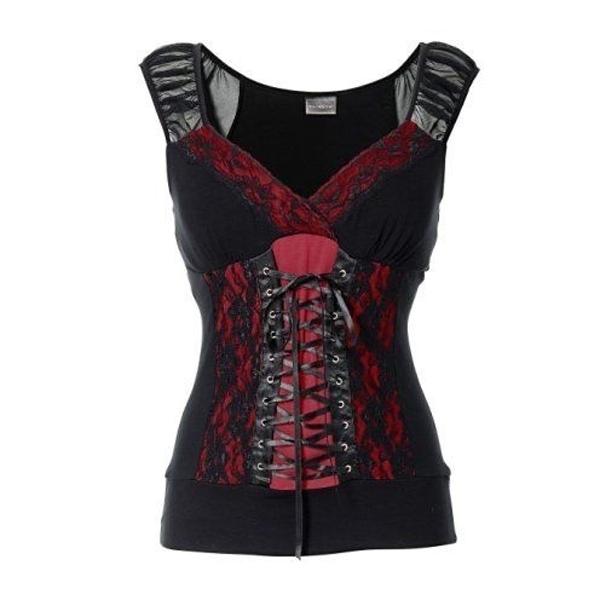 Buy Fashion Tanks Women Sleeveless Vintage Gothic Victorian T-shirt ...