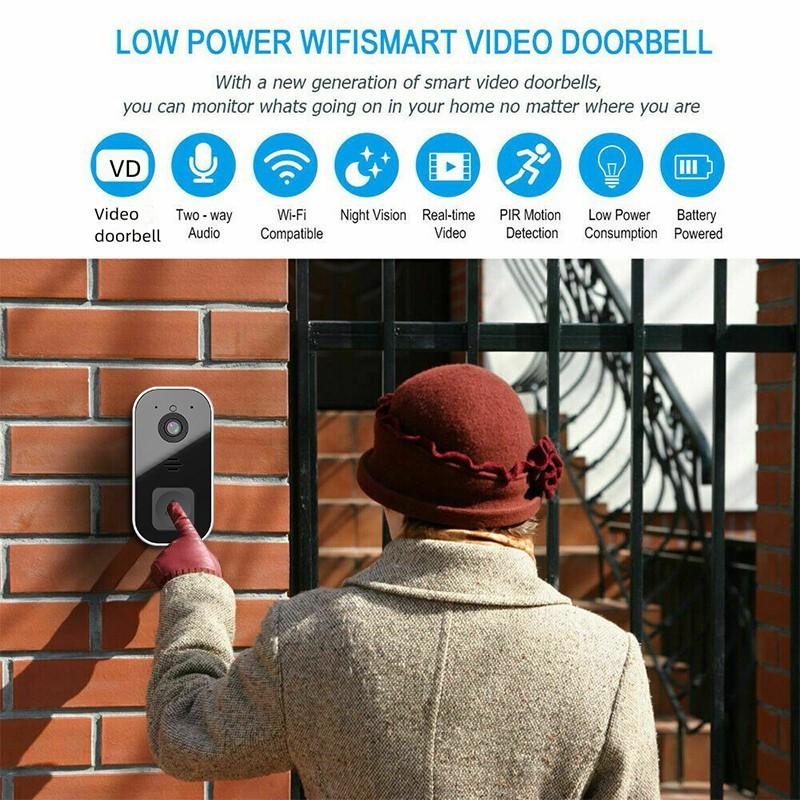 Buy Smart Home Video Doorbell Wifi Camera Wireless Doorbell Call ...