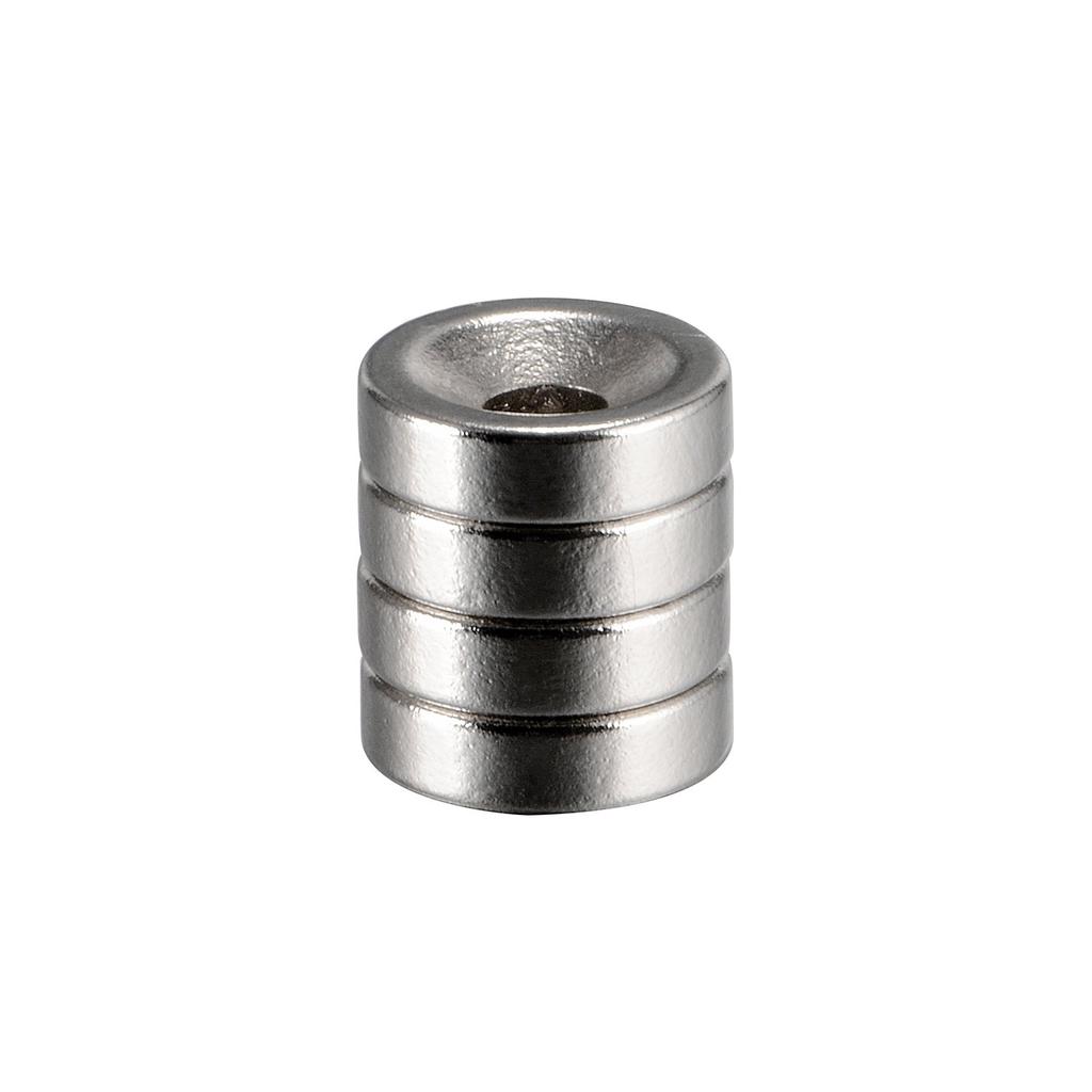 Buy 20 Neodymium Super Magnets 8X3Mm With Hole - Punched Magnets at ...