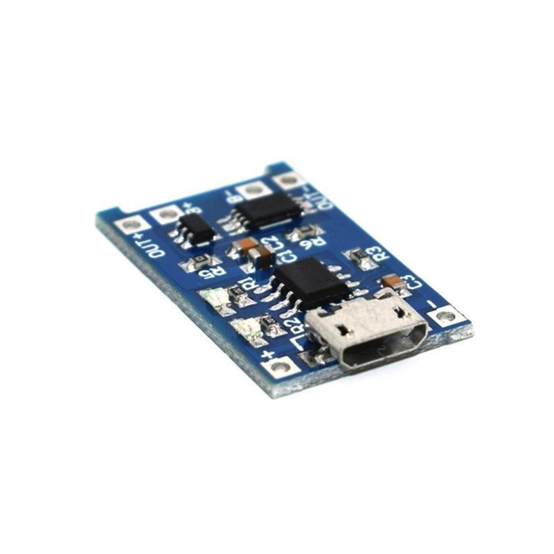 Micro USB 5V 1A 18650 TP4056 Lithium Battery Charger Module Charging ...