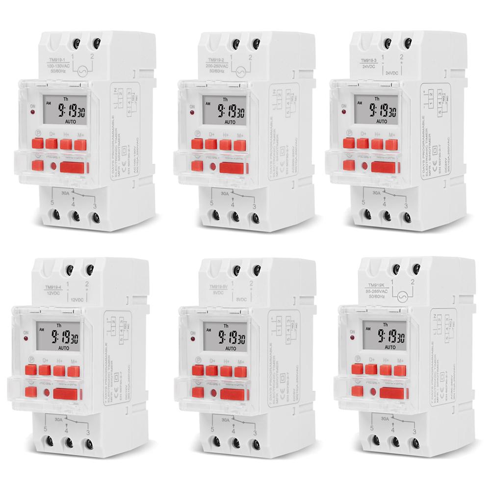Buy Tm919b 30a Programmable Timer Switch Din Automatic Cycle Timing Controller Au At Affordable