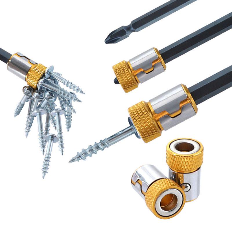 Buy Screwdriver Bits Magnetic Ring 1/4" 6.35mm Metal Strong Magnetizer ...