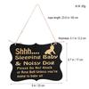 Buy Shhh Sleeping Baby Door Sign Do Not Disturb Sign Baby Room Hanging ...