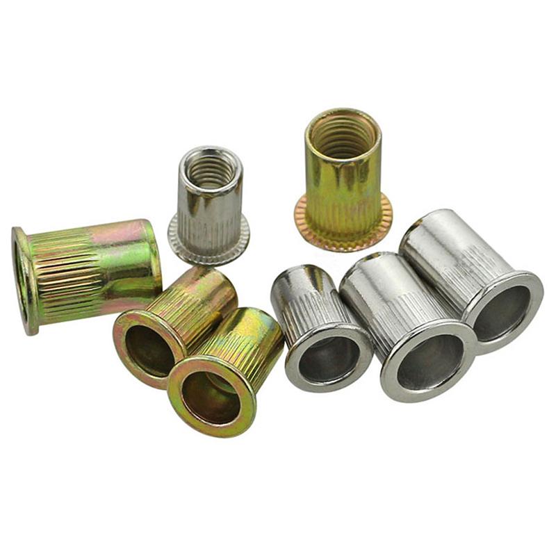 Buy 5/10Pcs Flat Head Rivet Nut M3 M4 M5 M6 M8 M10 M12 Rivnut Rivet ...