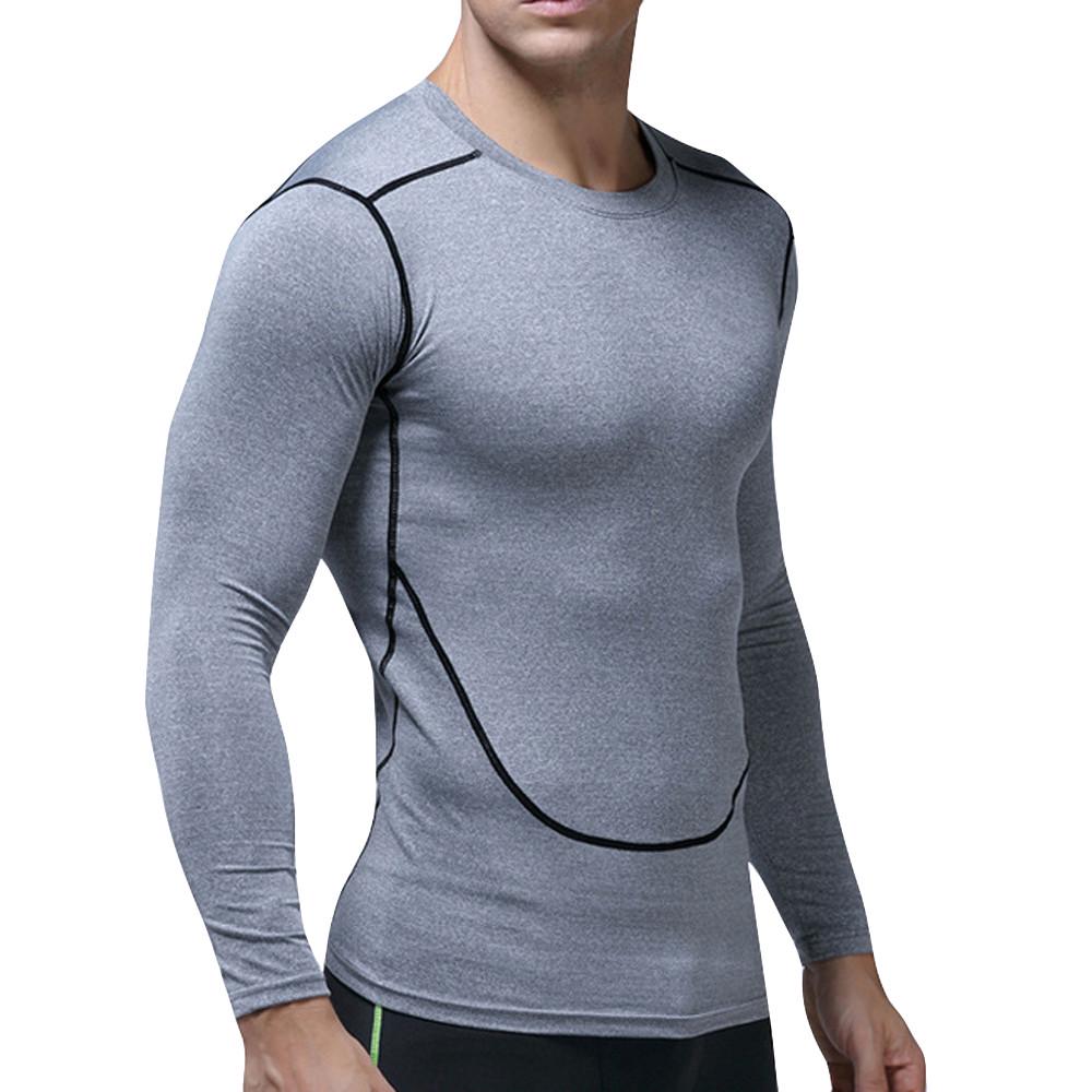 MT Sports Men's Long Sleeved Sports Tops Running Fitness Sweat Tops ...