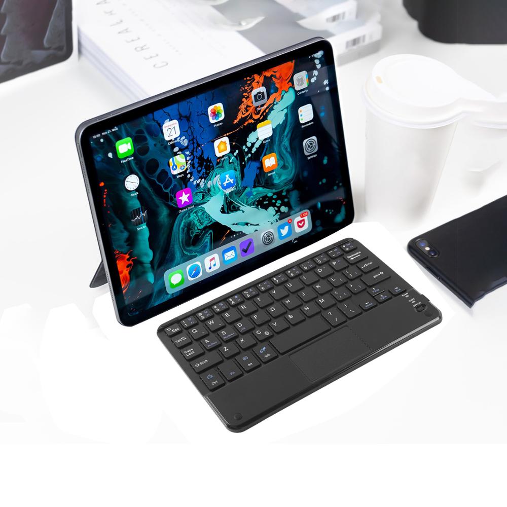 Satın alın Bluetooth Wireless Keyboard Touch Pad with Mouse Function Mini Ultra Thin BT Computer ...