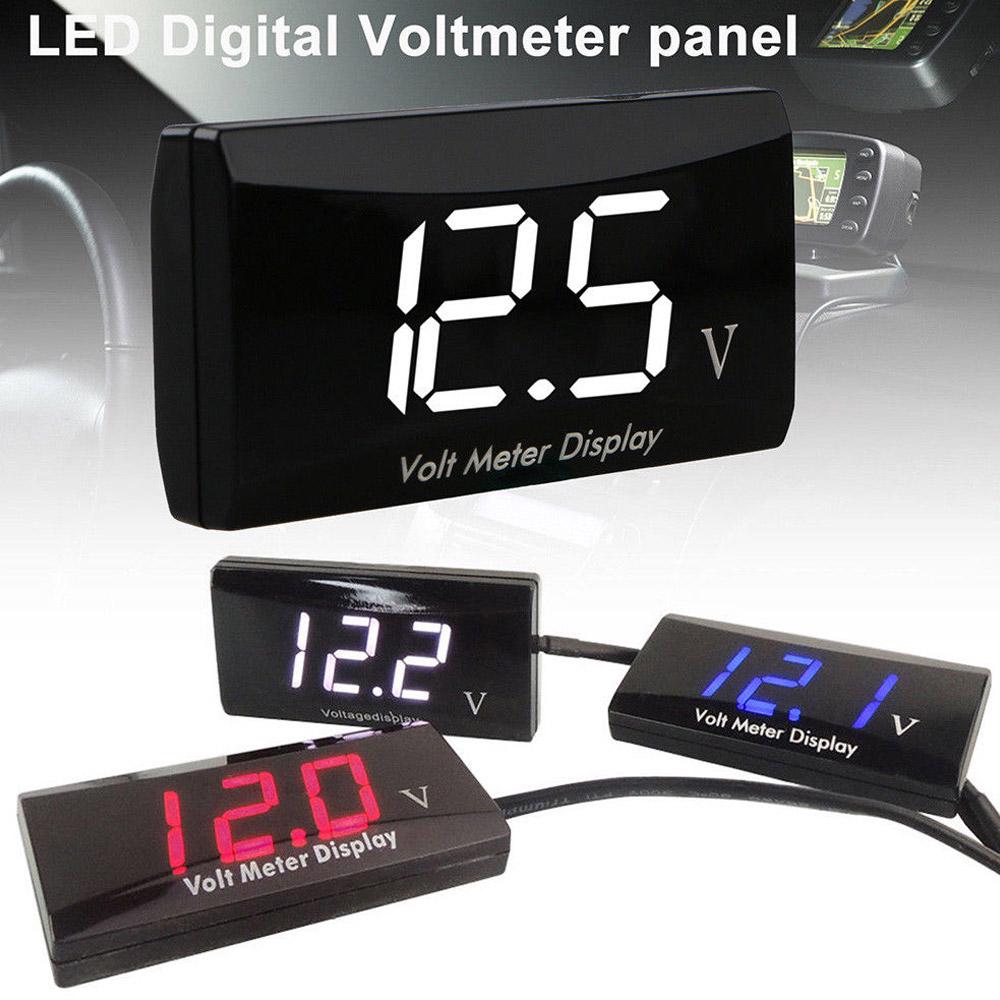 Buy LED Digital Display Voltmeter Waterproof Voltage Volt Gauge Panel ...