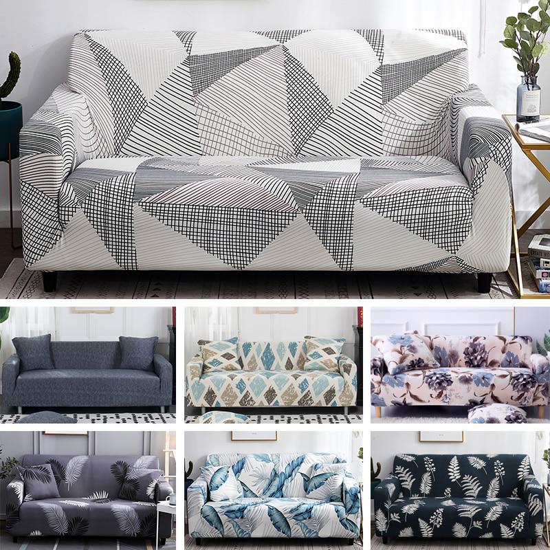 Buy Retro Floral Stretch Sofa Cover All-inclusive Elastic Slipcove ...