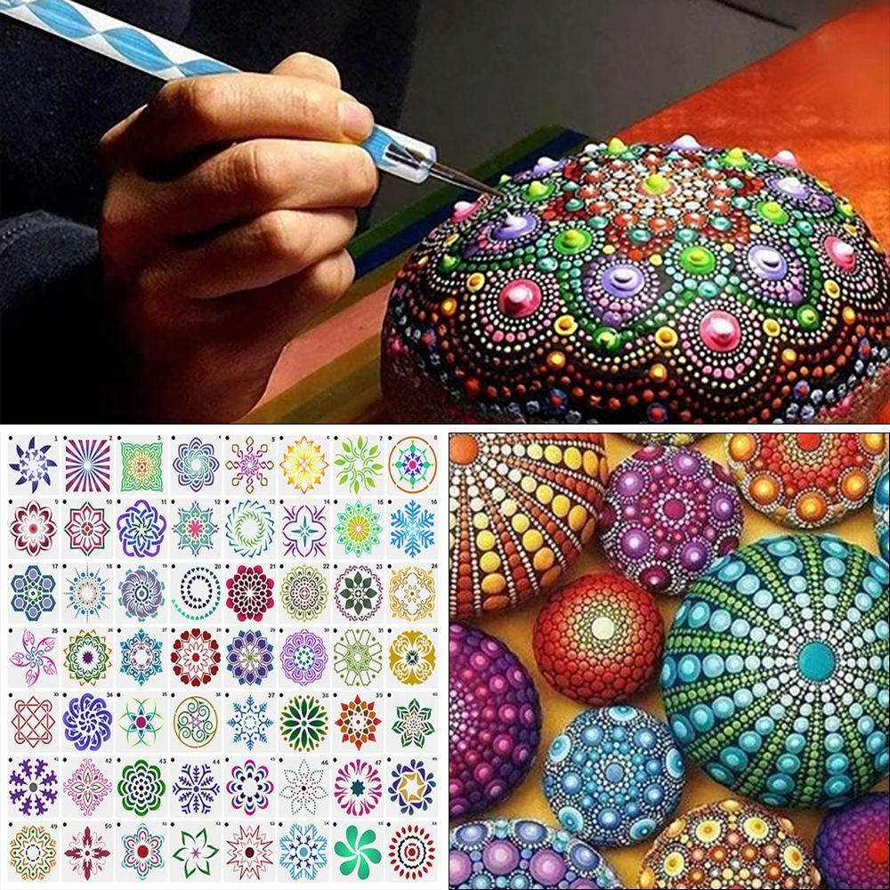 Satın alın Stencils Embossing Mandala Decor Mandala Dotting Tool ...