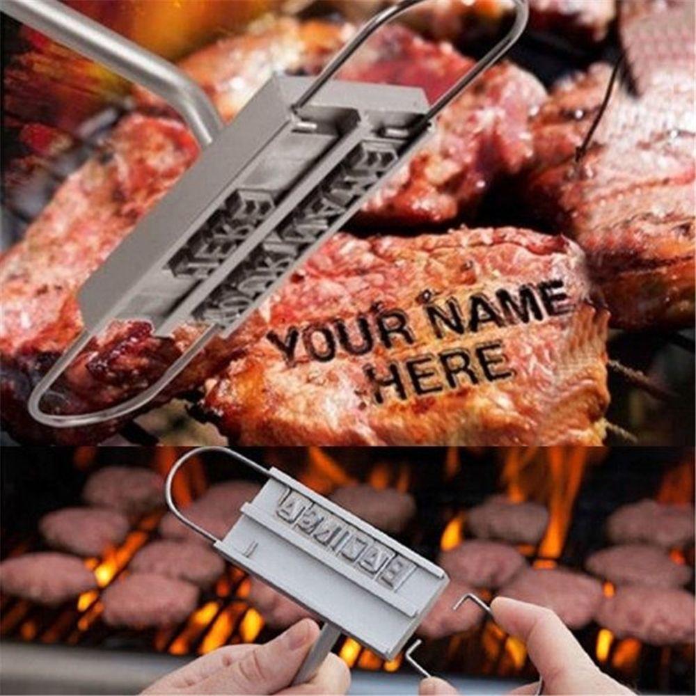 Buy 1 Set Grill Changeable Letters DIY Name Marking Stamp Meat Branding ...