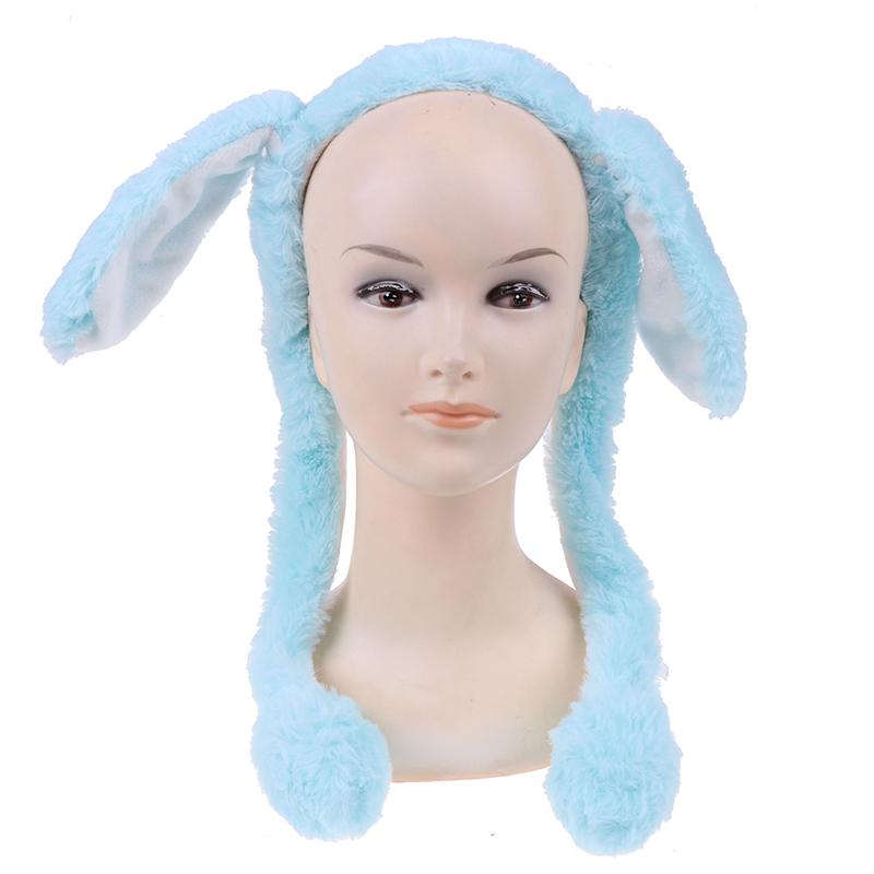 Rabbit Ear Hat Headband Can Move Cute Cap Plush Gift Moving Hat Dance ...