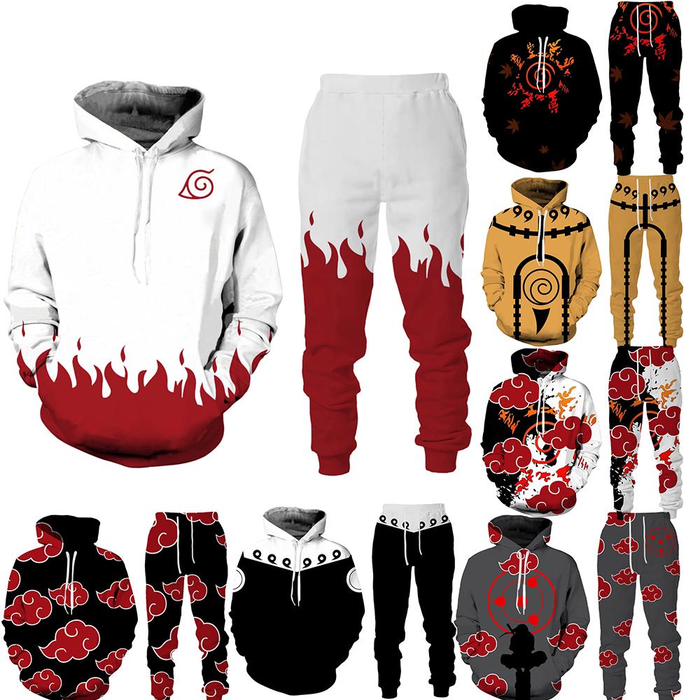 Buy Anime Naruto 3D All Over Print Tracksuits Hoodie Sweatshirts ...