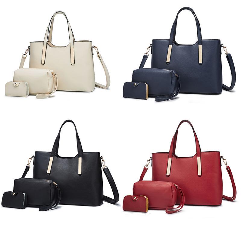 Buy Three-piece Work Tote Bag Handbag Fashionable Cross-Body Bag Single ...