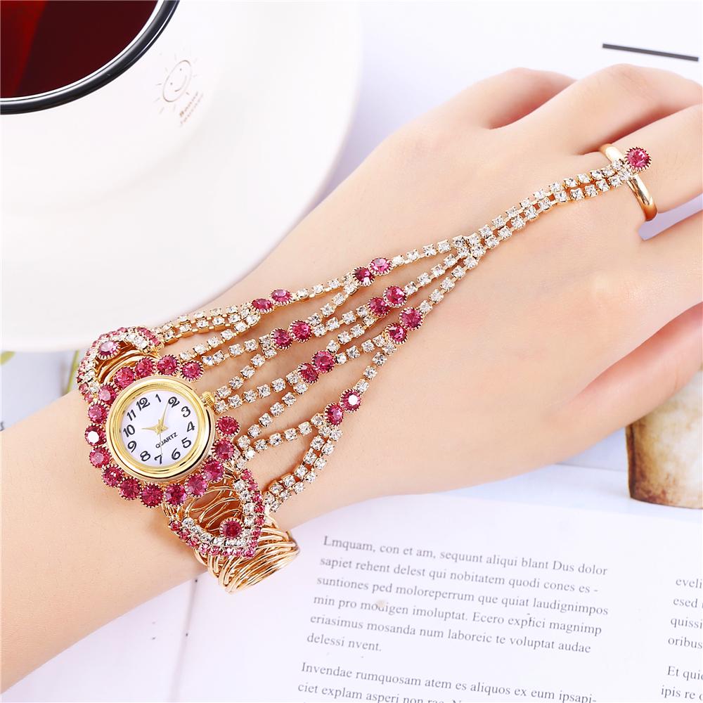 Fashion Luxury Fine Analog Quartz Watches Women Multi-Layer Chain Dress ...