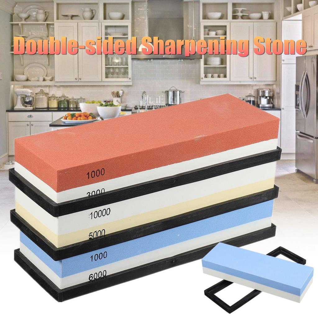 Buy Double-Sided Sharpening Stone Dual Whetstone Kitchen Grinding Tool ...
