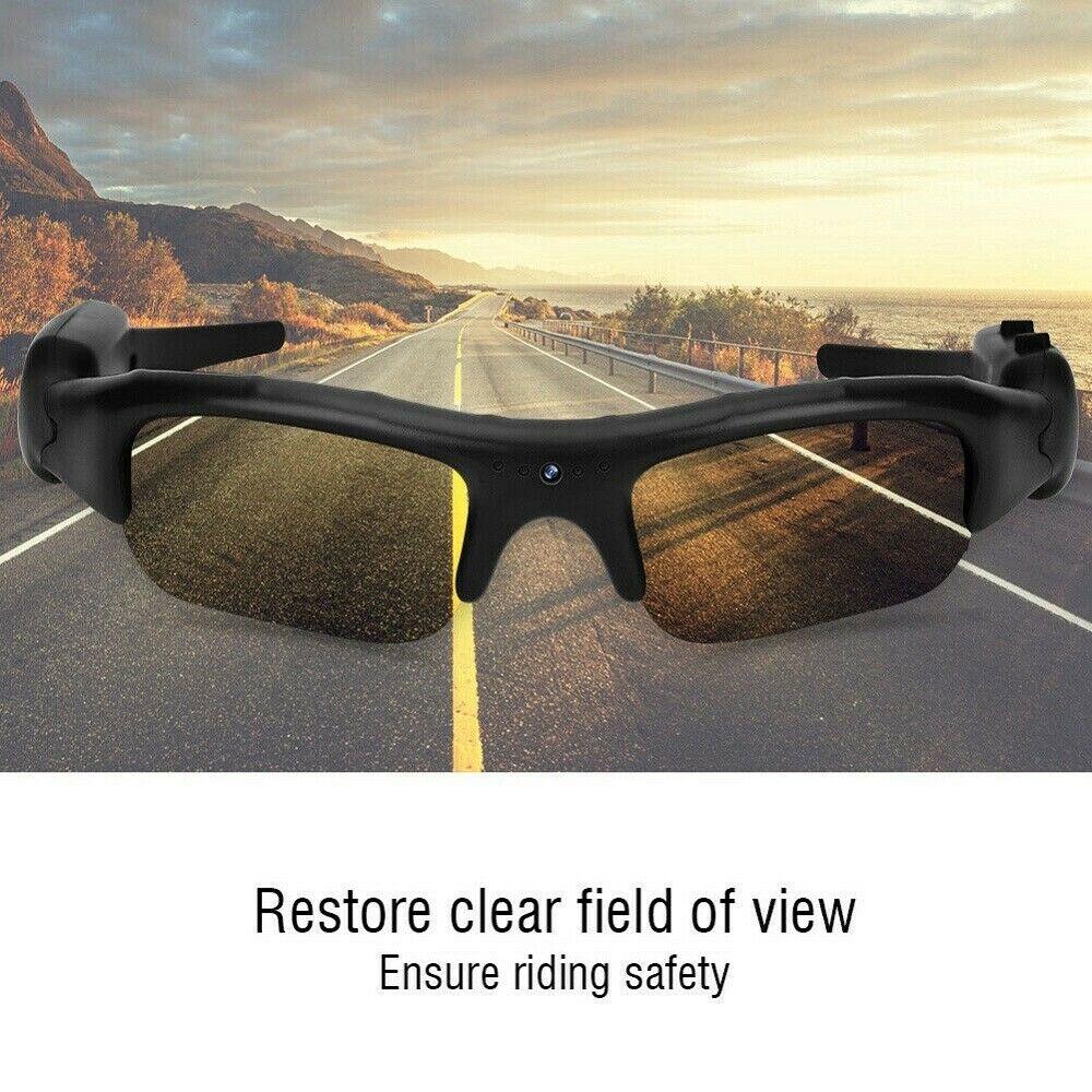 HD 1080p Hidden Spy Camera Sunglasses Glasses Eyewear Video Recorder TF ...