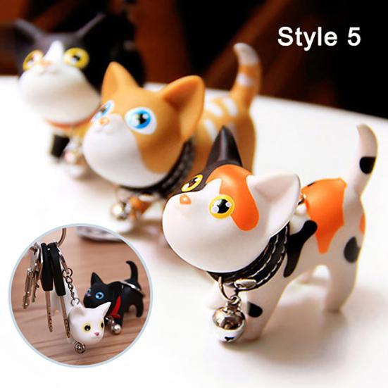 Cat Animal Pendant Key Chain Bag Hanging Decor Keyring Holder uygun ...